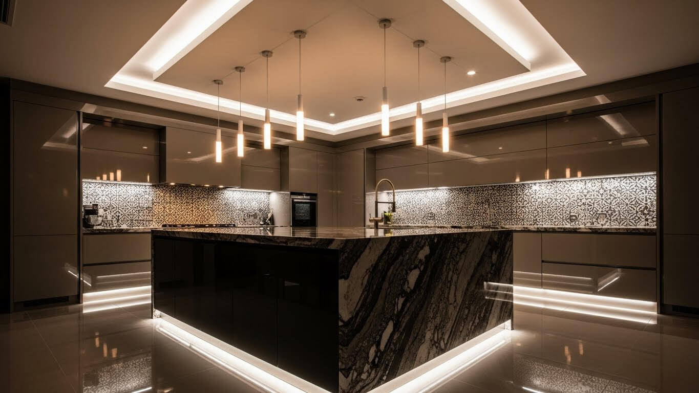 The Art of Layered Lighting in Luxury Kitchens